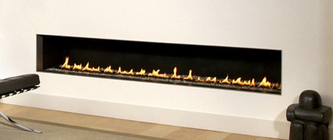 contemporary fireplace - custom fireplace - modern fireplace - linear ...
