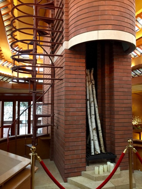 Frank Lloyd Wright fireplaces - contemporary fireplace - modern fireplace